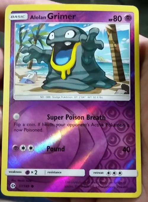Trading Cards Pokemon Cards Alolan Grimer 57 149 Reverse Holo